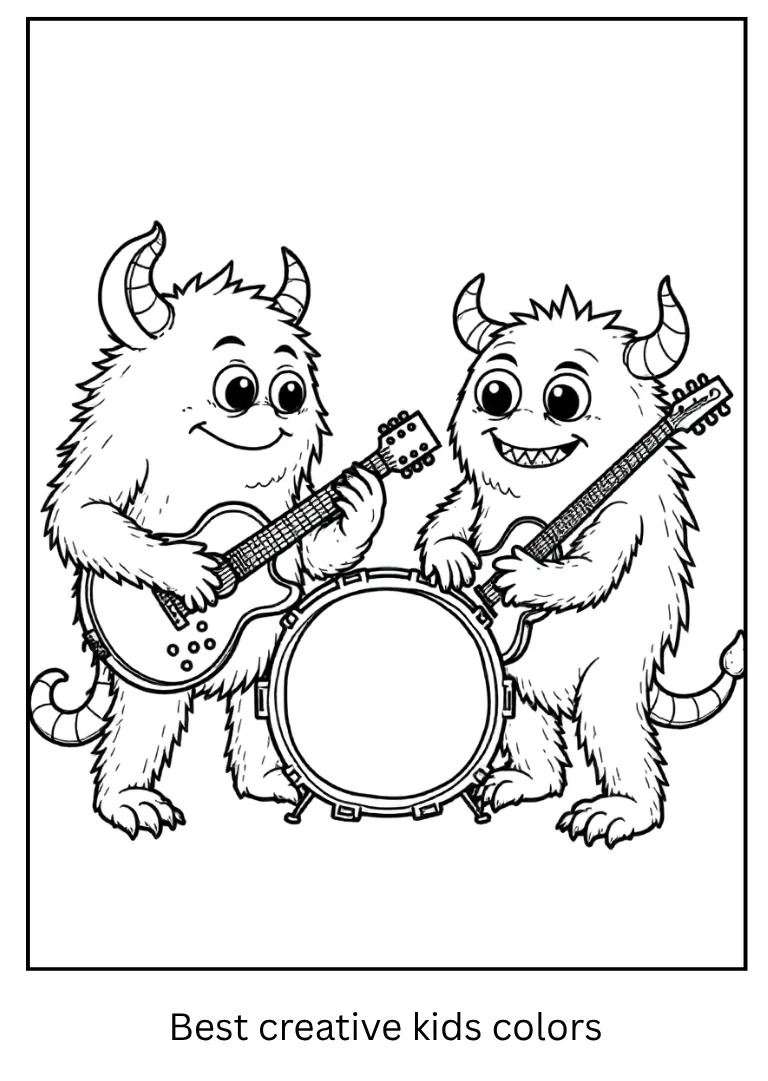 Free Printable Vampires & Monsters Halloween Coloring Pages for